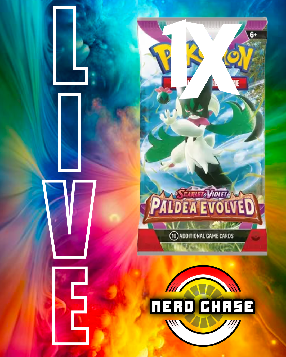 Paldea Evolved Booster Pack - Live Event – Nerd Chase
